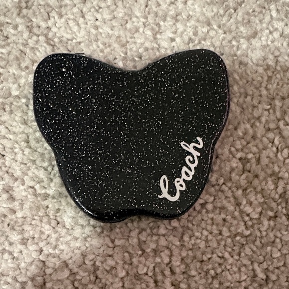 Coach | Other | Coach Black Glitter Butterfly Mirror | Poshmark